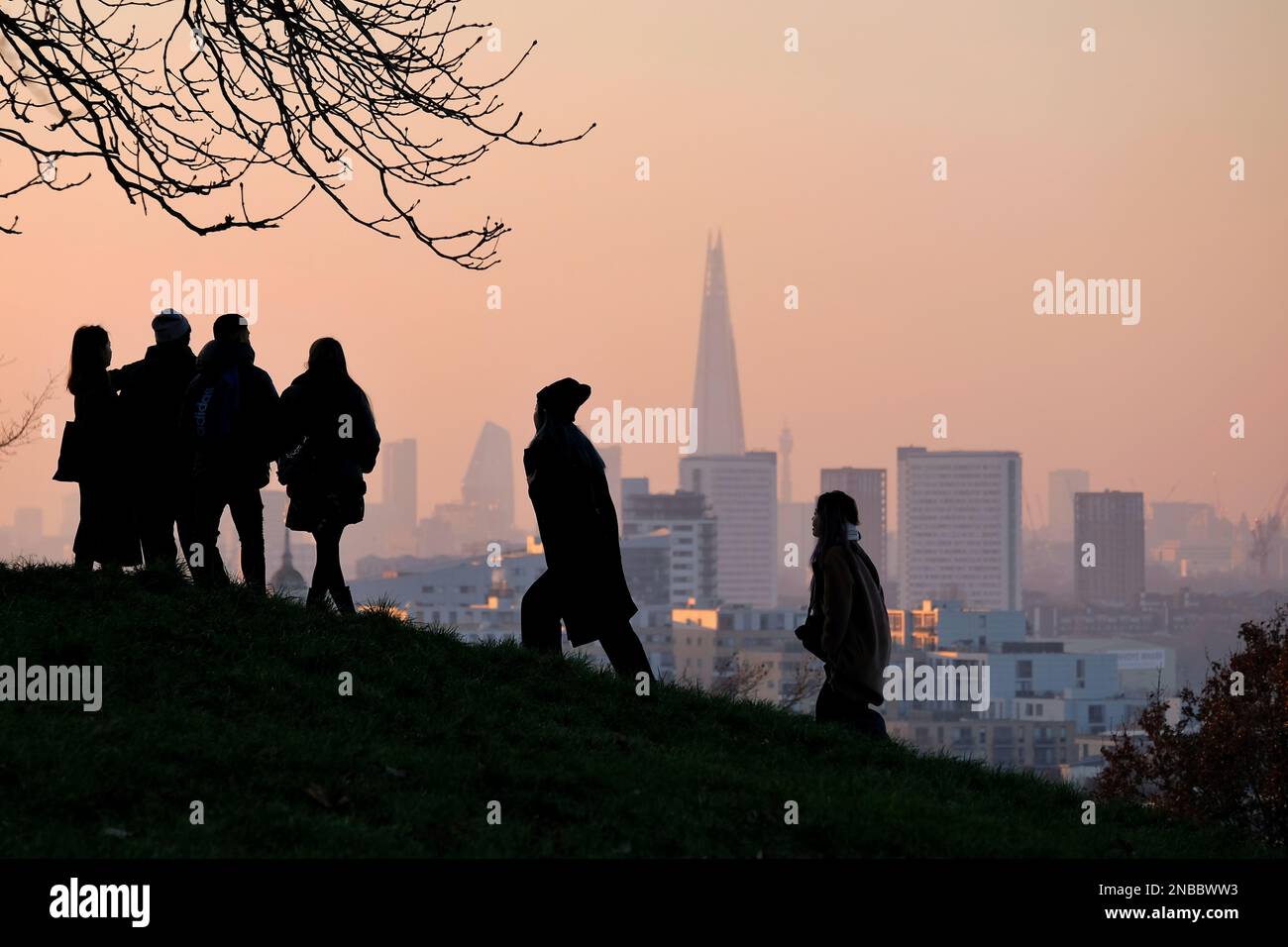 Sunshine between silhouettes hi-res stock photography and images - Alamy