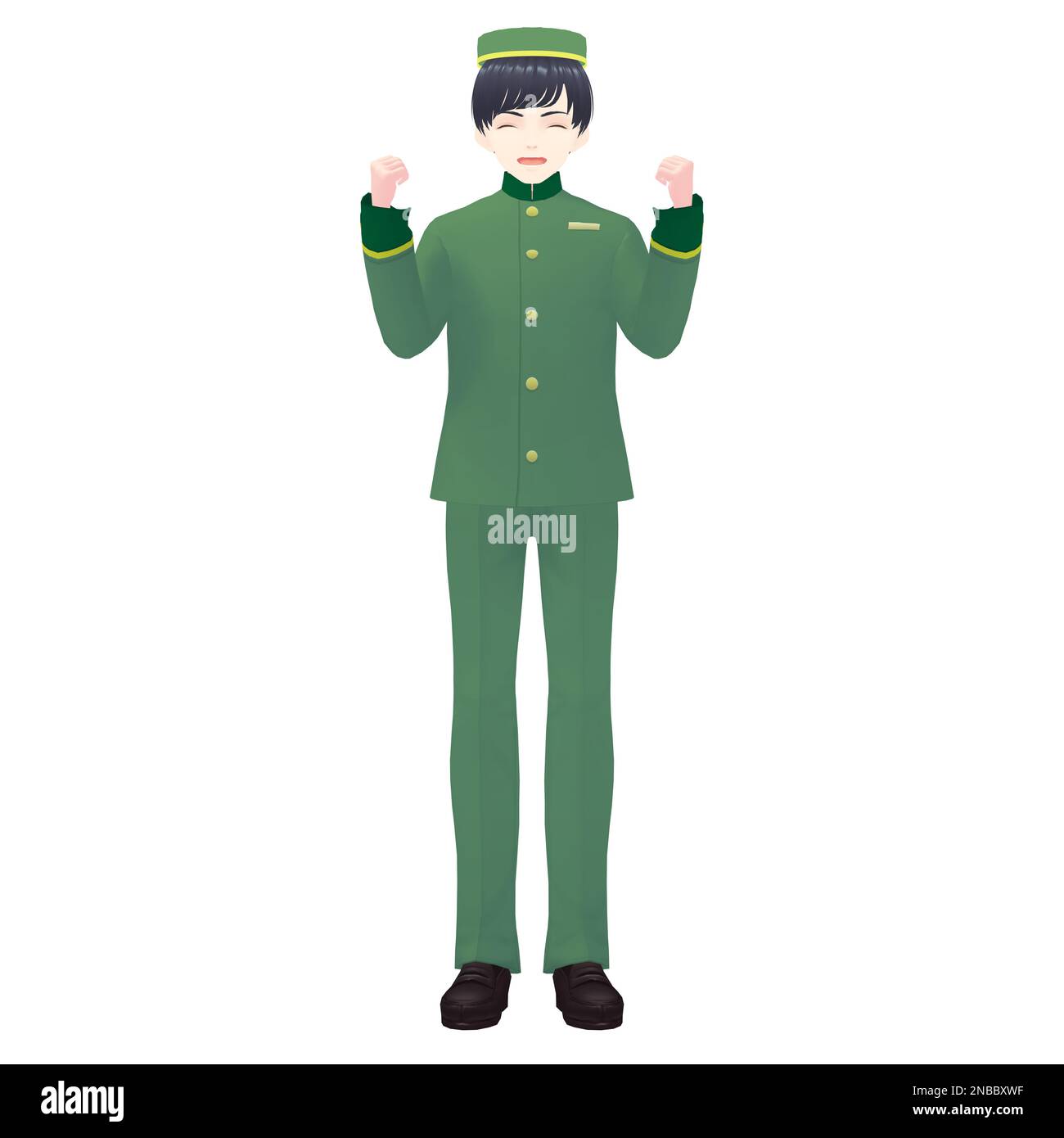 Raised staff Cut Out Stock Images & Pictures - Alamy