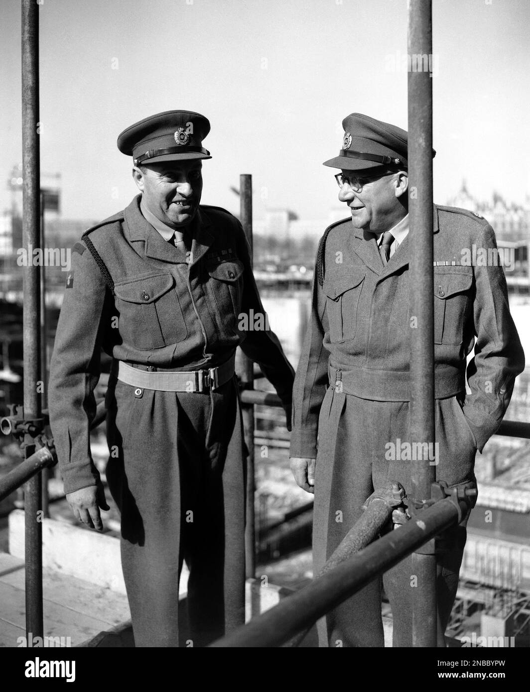 Major Norman Young and Major Bill Hartley, who head the bomb disposal ...