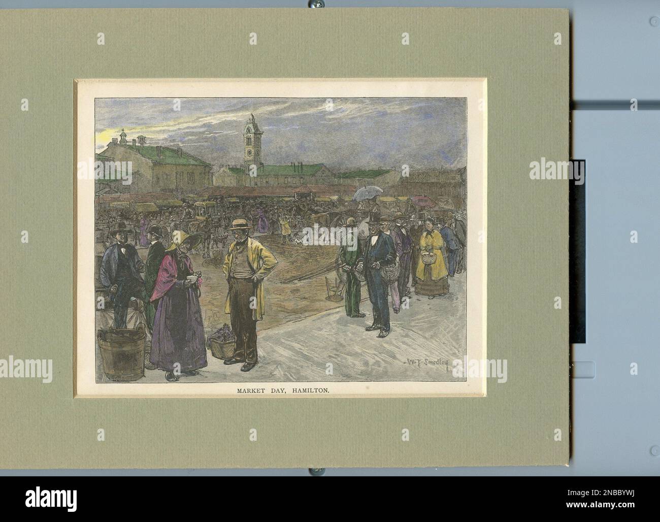 Antique Print of Hamilton, Ontario Stock Photo - Alamy