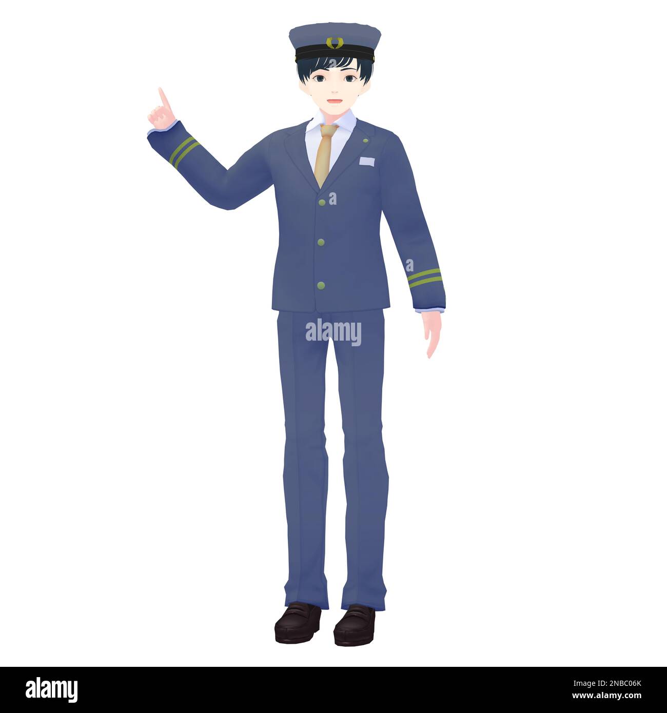 Male Driver, 3D model Stock Photo - Alamy