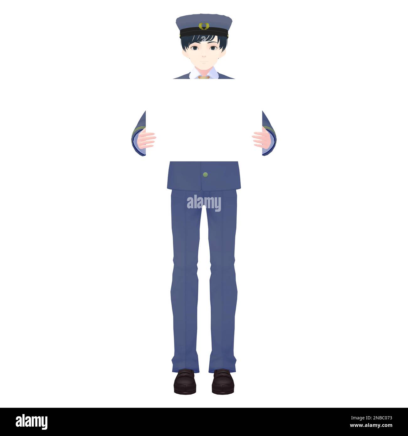 Male Driver, 3D model Stock Photo - Alamy