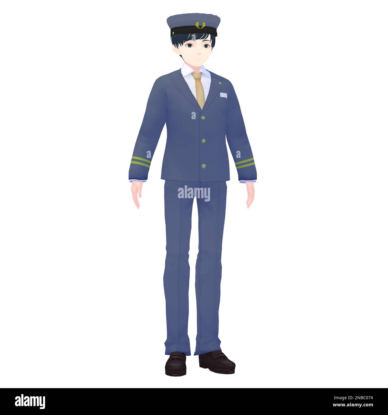 Male Driver, 3D model Stock Photo - Alamy