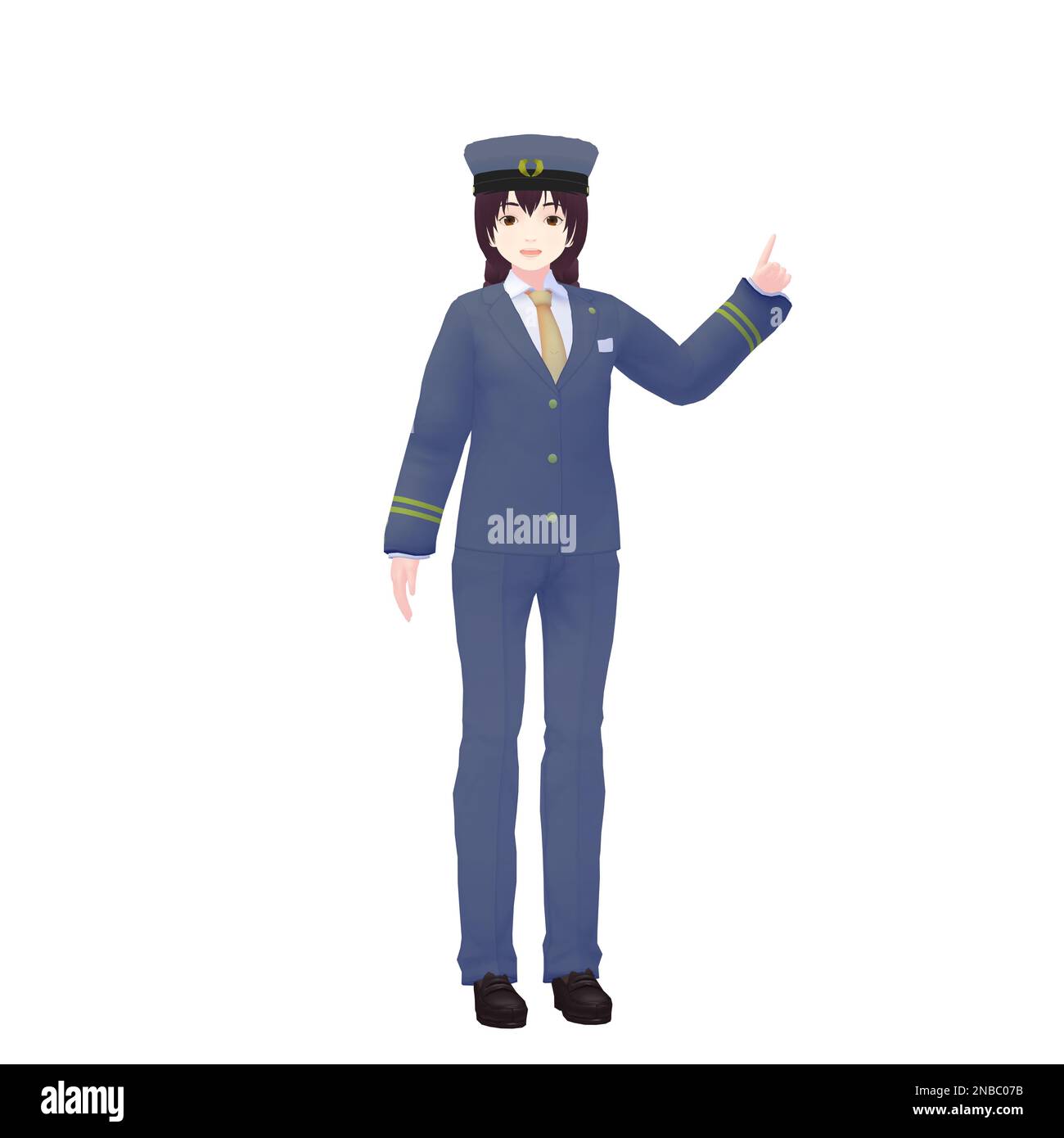 Female Driver, 3D model Stock Photo - Alamy