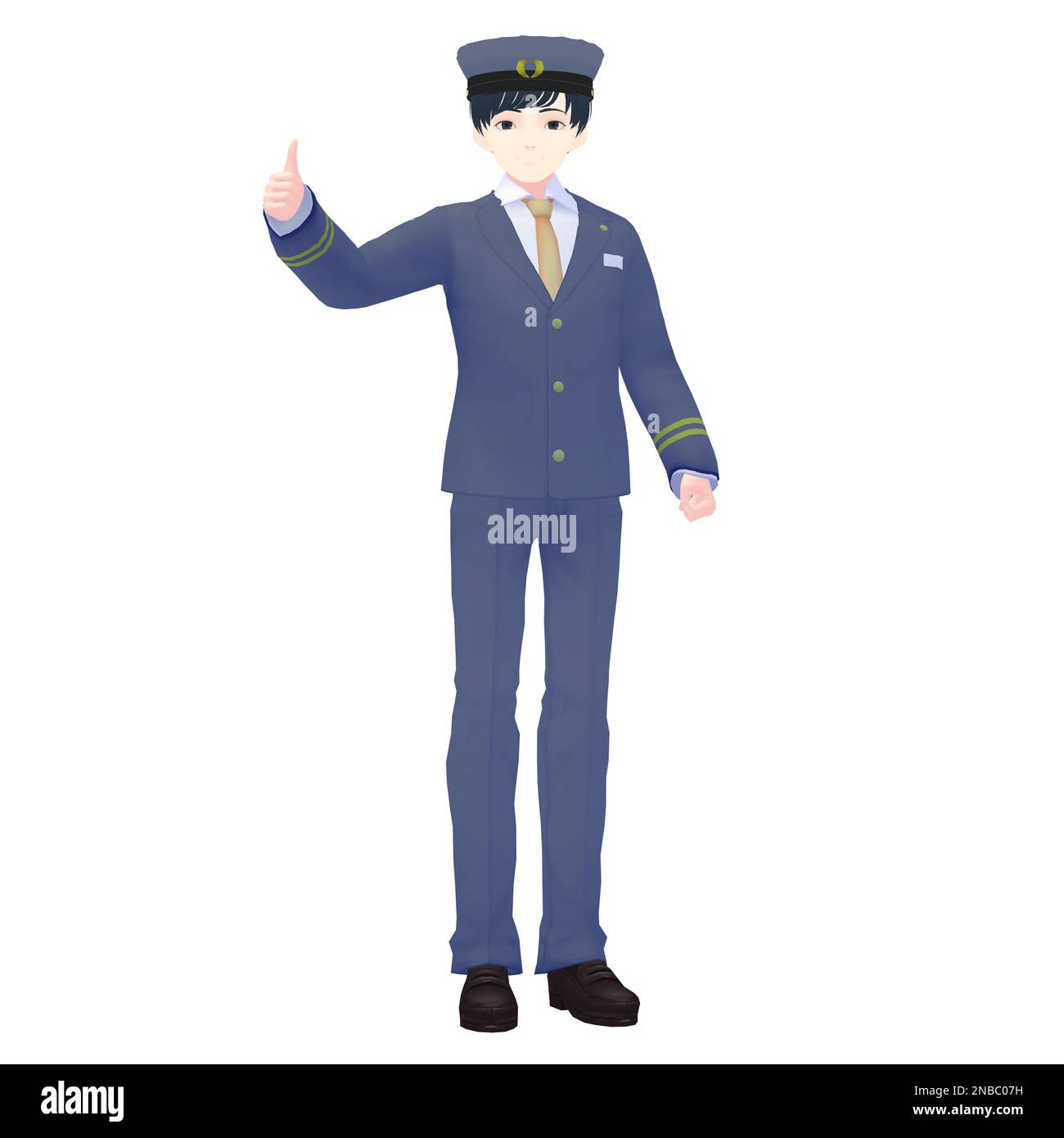 Male Driver, 3D model Stock Photo - Alamy