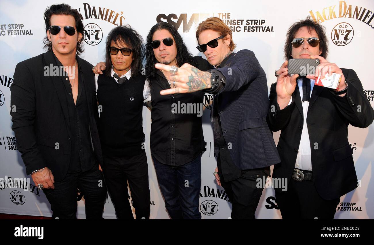From left, Keith Nelson, Stevie D., Xavier Muriel, Josh Todd and Jimmy ...