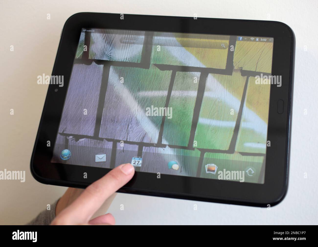 FILE - In this June 27, 2011 file photo, the HP TouchPad is displayed ...