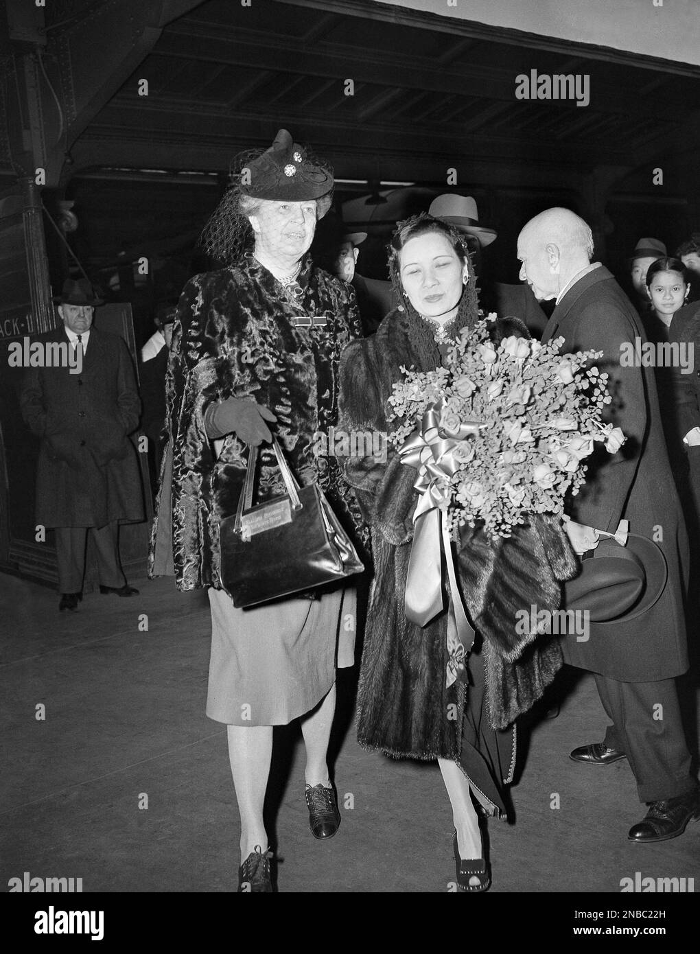 Madame Chiang Kai-shek, wife of the Chinese Generalissimo, leaves Union ...