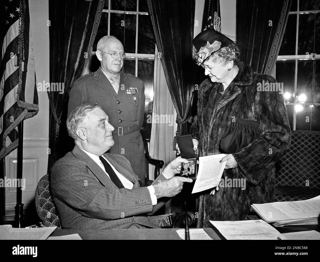 President Franklin Roosevelt bestowed the nation’s highest decoration ...