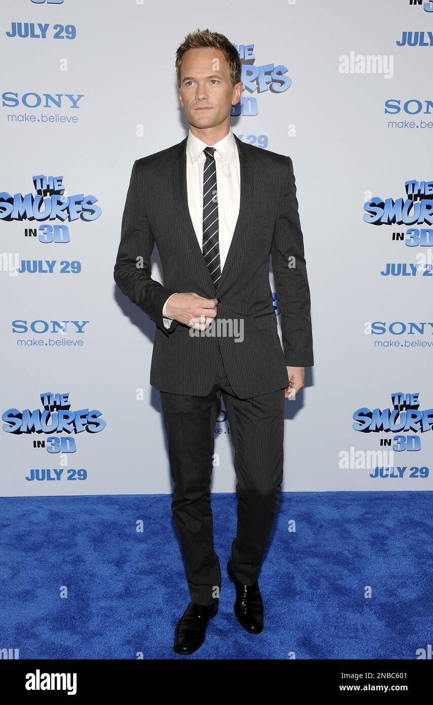 Actor Neil Patrick Harris attends the premiere of 'The Smurfs' at the ...