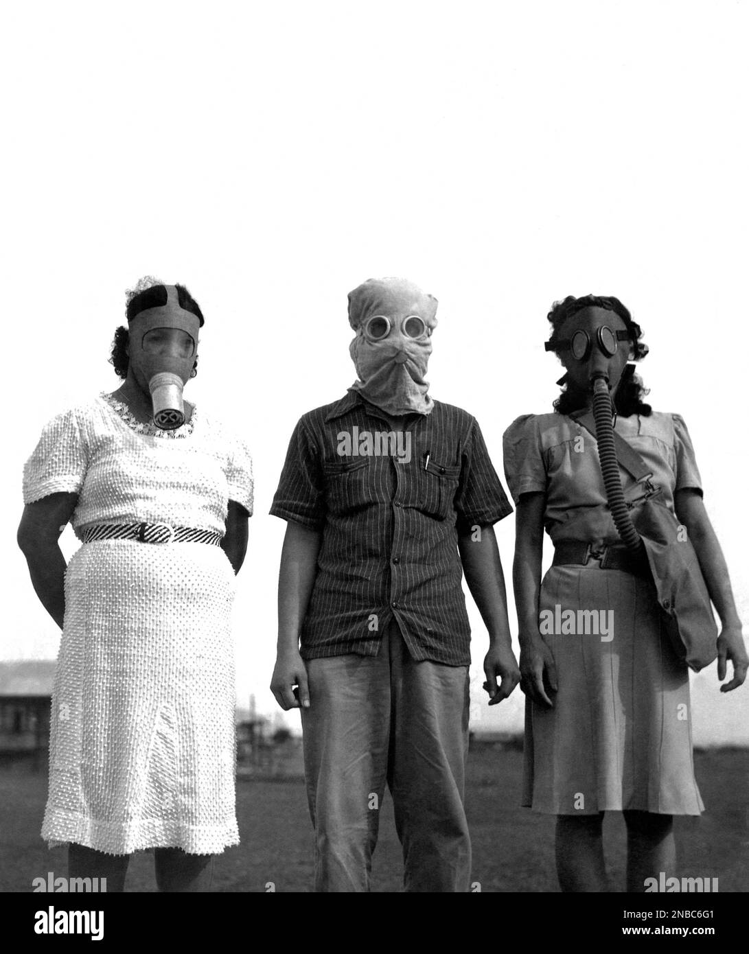 War jitters has Manila trying on gas masks. Most of the masks are ...