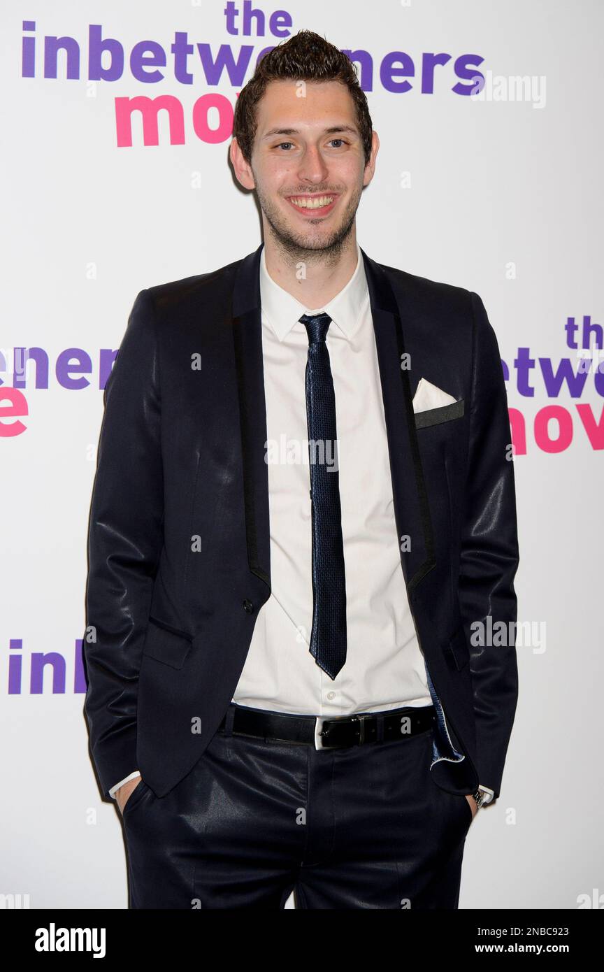 British actor Blake Harrison arrives for the world premiere of The Inbetweeners at a central ...