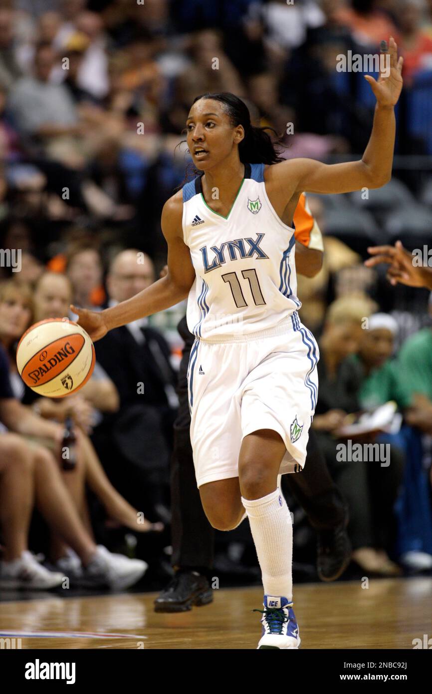 Minnesota Lynx guard Candice Wiggins (11) plays during an WNBA ...