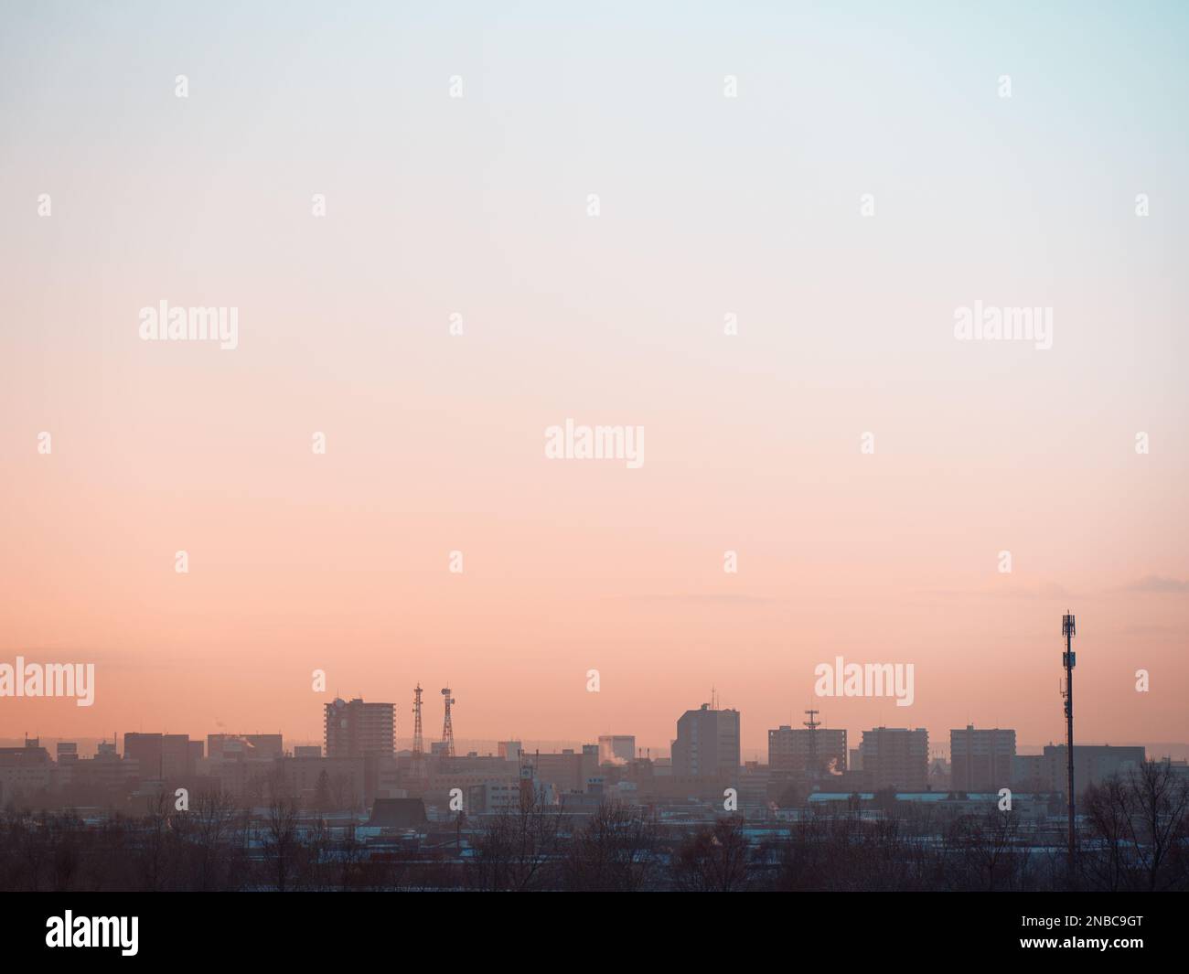 Obihiro City in the Early Morning, Hokkaido, Japan Stock Photo - Alamy