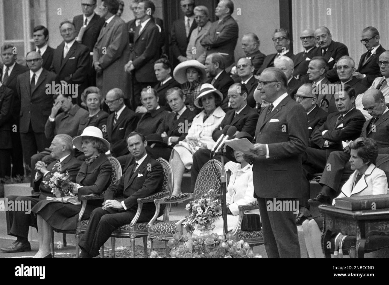Seated in the front row from left to right are: Pierre Werner, Prime ...