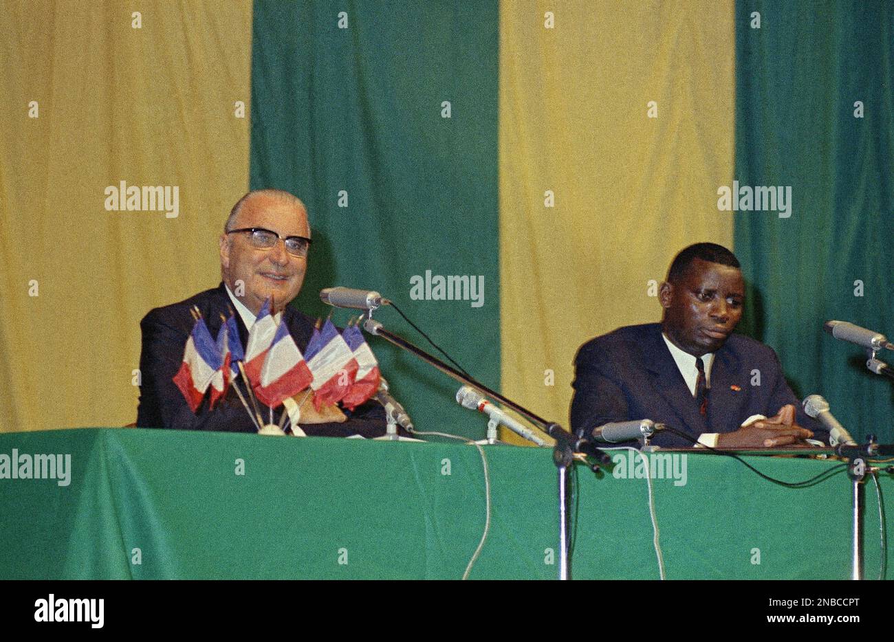 French President Georges Pompidou, left, and Togolese President Gen ...