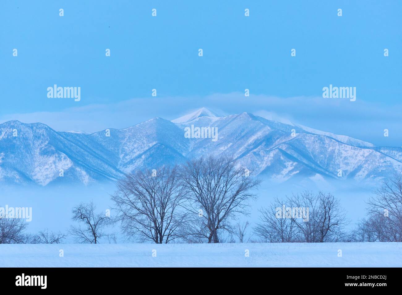 Hidaka Mountains in Winter, Hokkaido, Japan Stock Photo - Alamy
