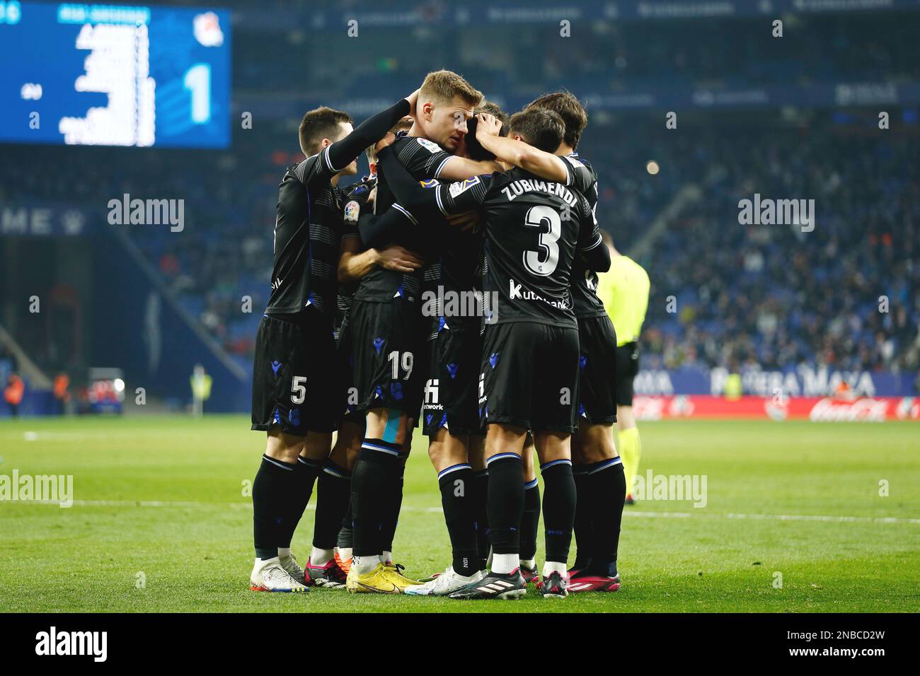 Barcelona, Spain. 13th Feb, 2023. Real Sociedad team group (Sociedad ...