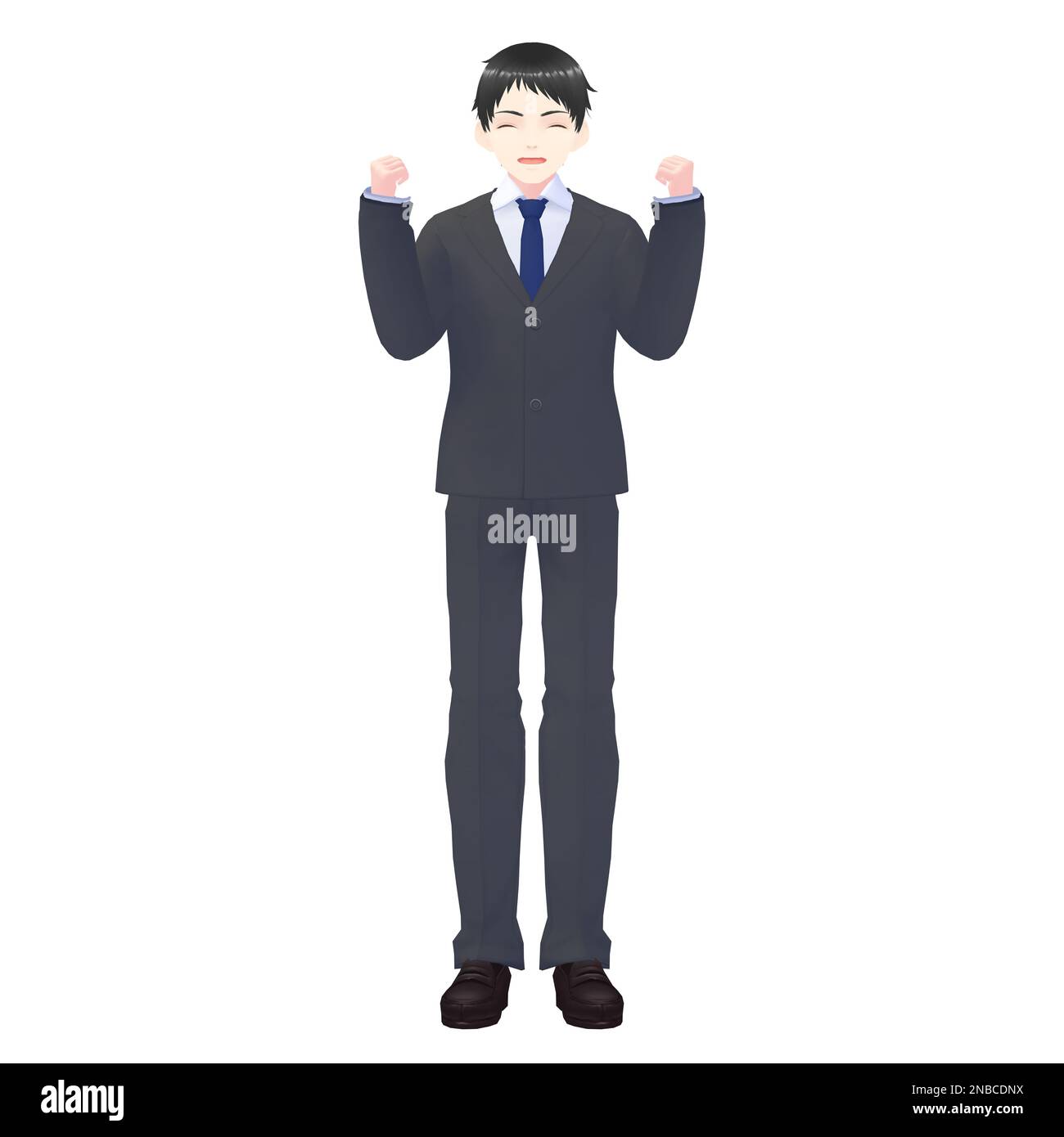 Male Civil Servant, Male Bank Teller, 3D model Stock Photo - Alamy