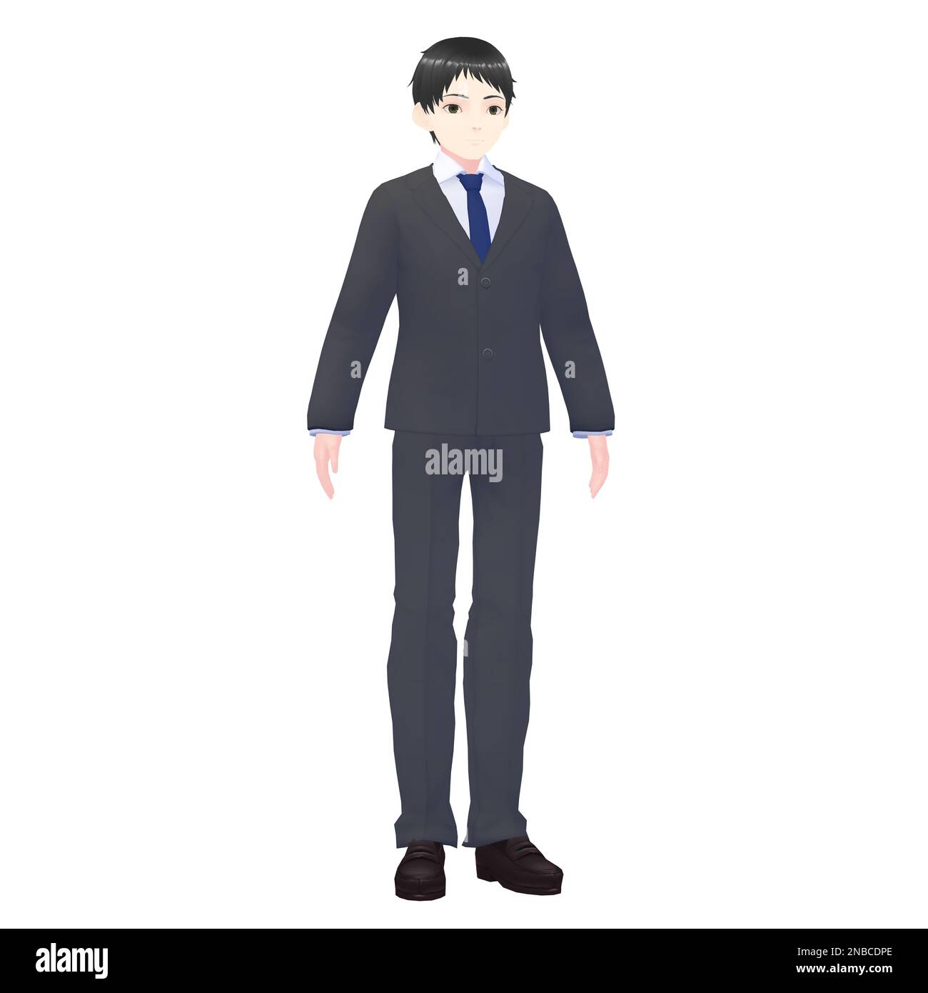 Male Civil Servant, Male Bank Teller, 3D model Stock Photo - Alamy