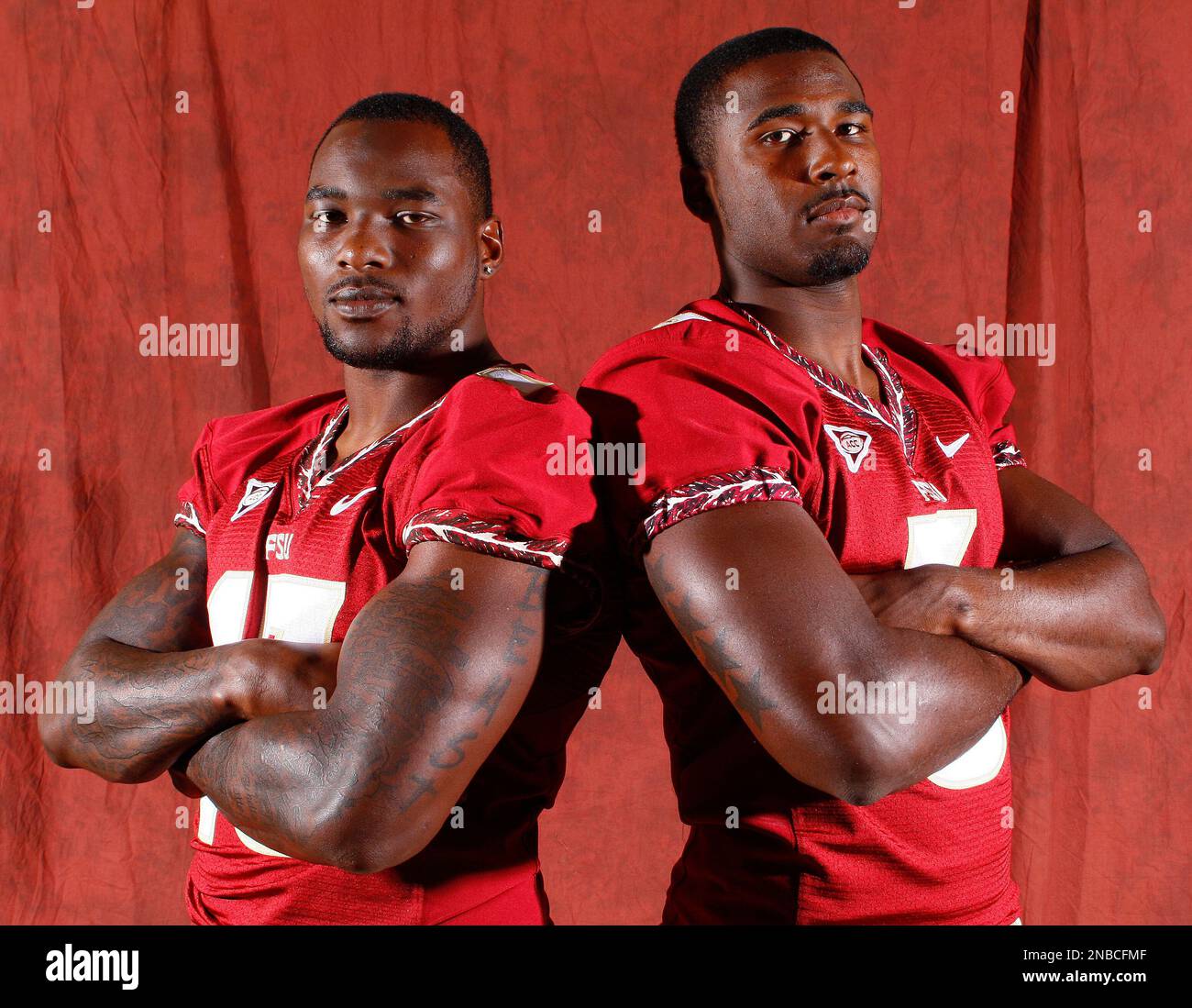 Florida State linebacker Nigel Bradham (13) and quarterback EJ Manuel ...