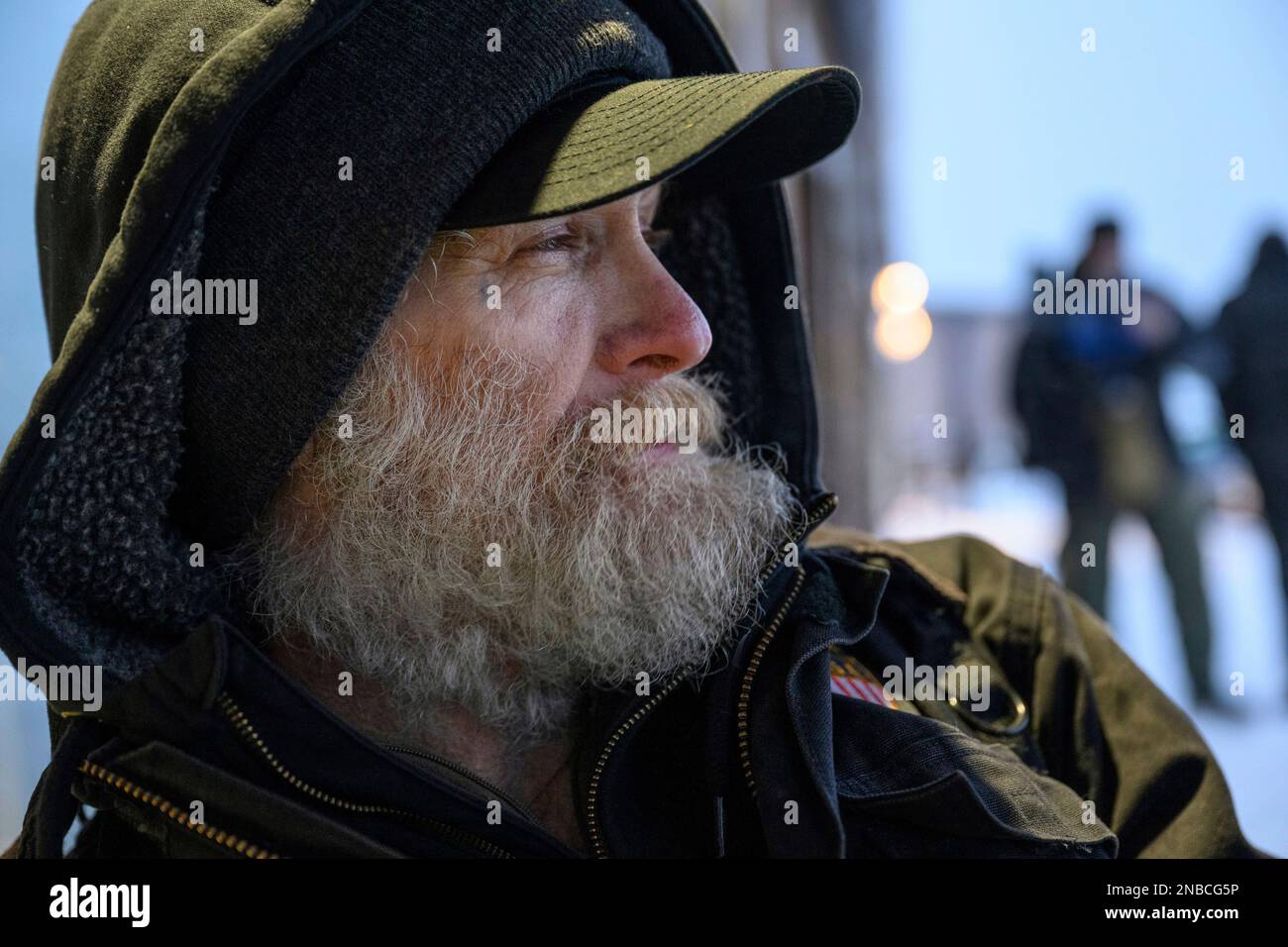 Kenneth Cooper pauses while commenting on his living situation on Jan ...