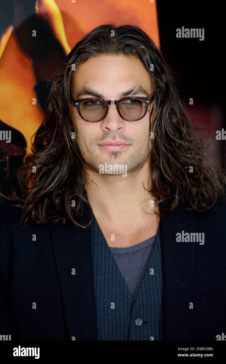 U.S. actor Jason Momoa arrives for the European film premiere of Conan ...