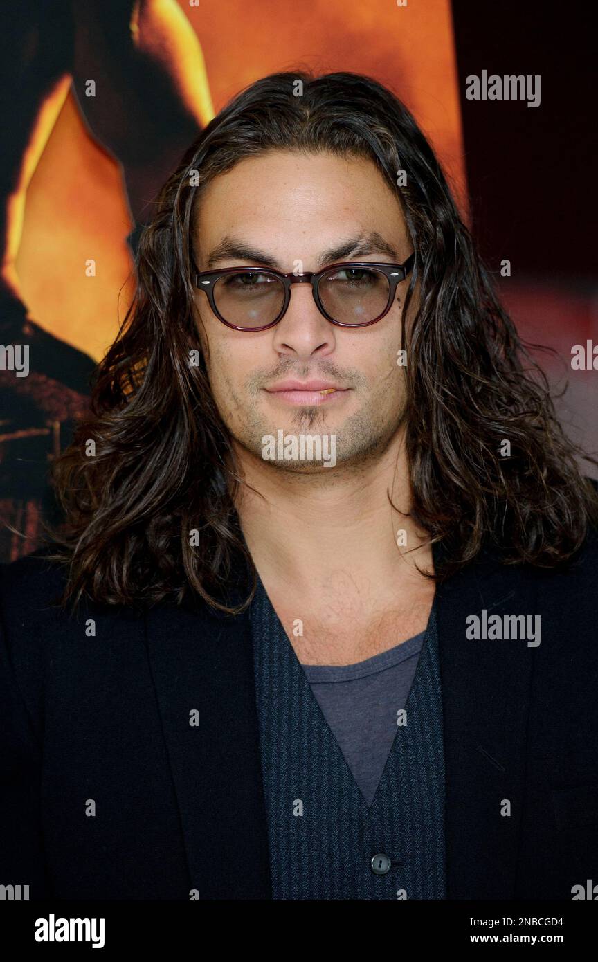 U.S. actor Jason Momoa arrives for the European film premiere of Conan ...