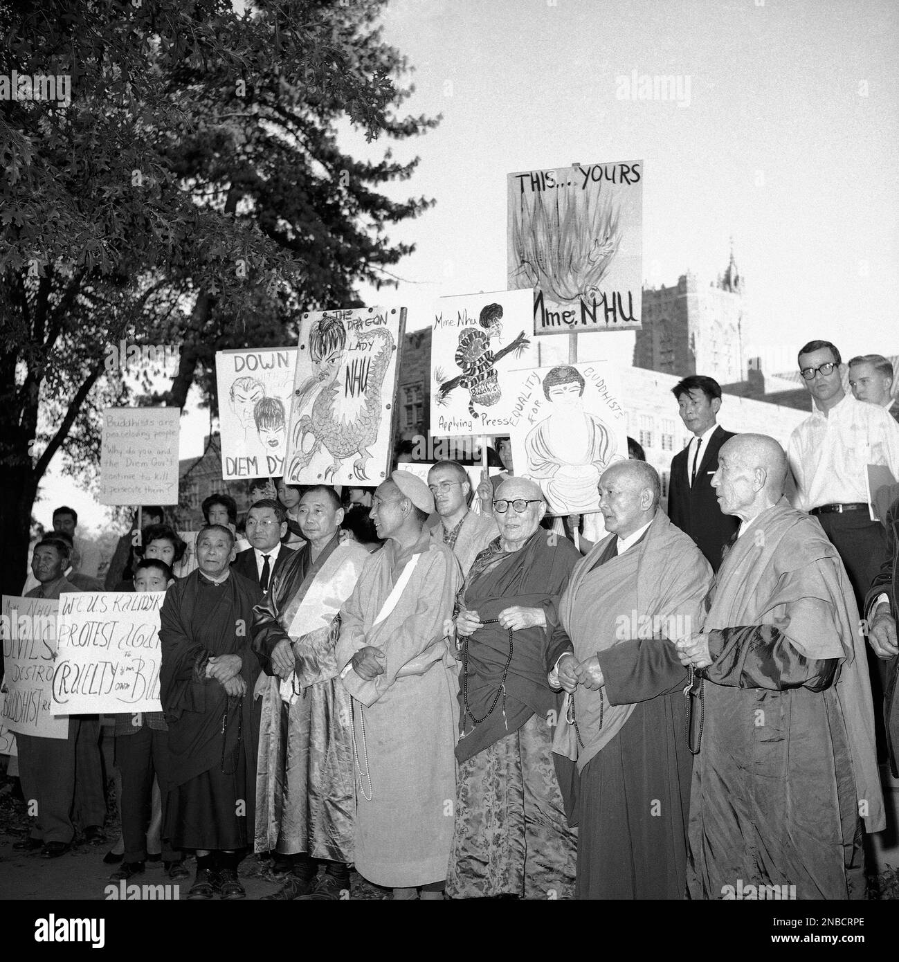Buddhists from a colony at Freewood Acres, Farmingdale, New Jersey ...