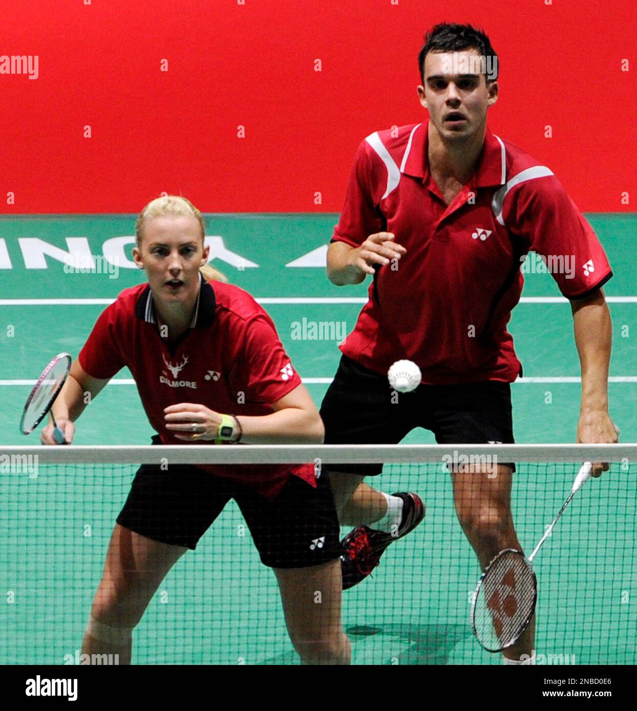 British pair, England's Chris Adcock, right, and Scotland's Imogen ...