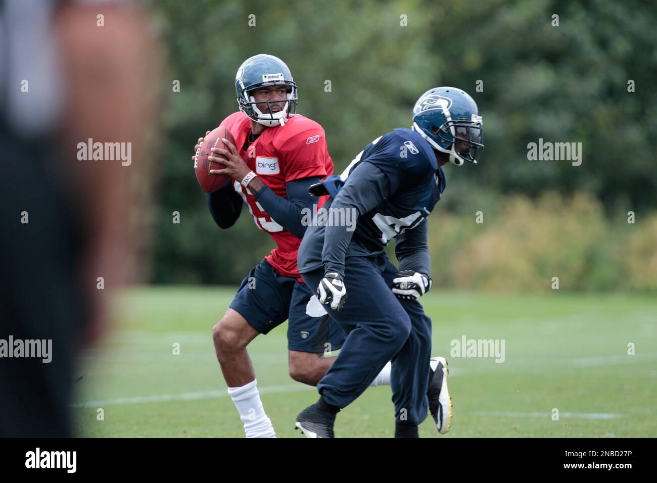 Seattle Seahawks Josh Portis at an NFL football training camp Tuesday ...