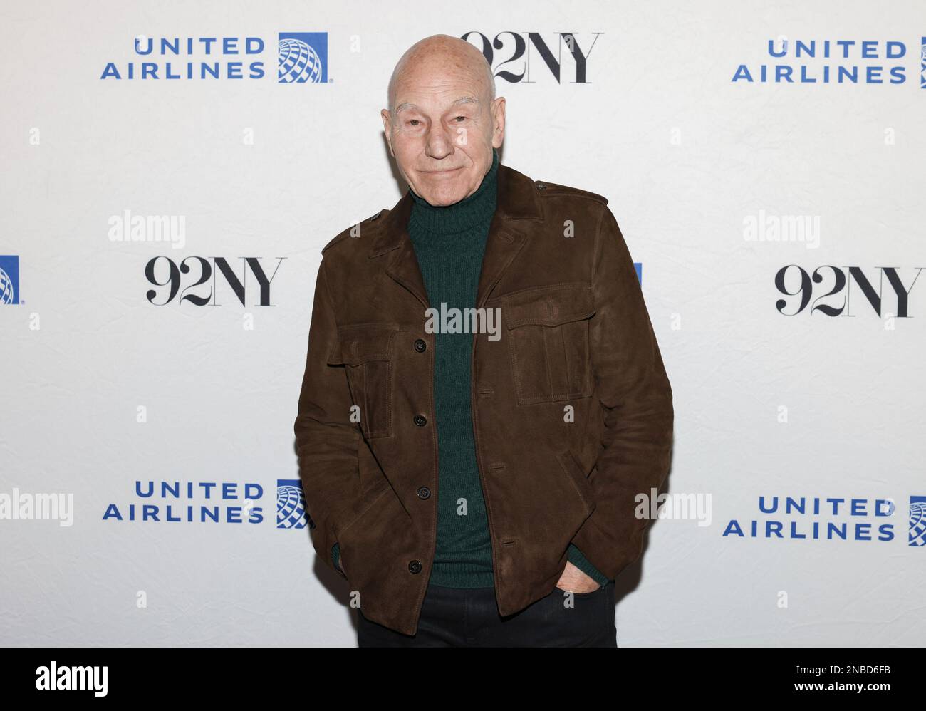 Patrick Stewart from "Star Trek: Picard" poses backstage before a ...