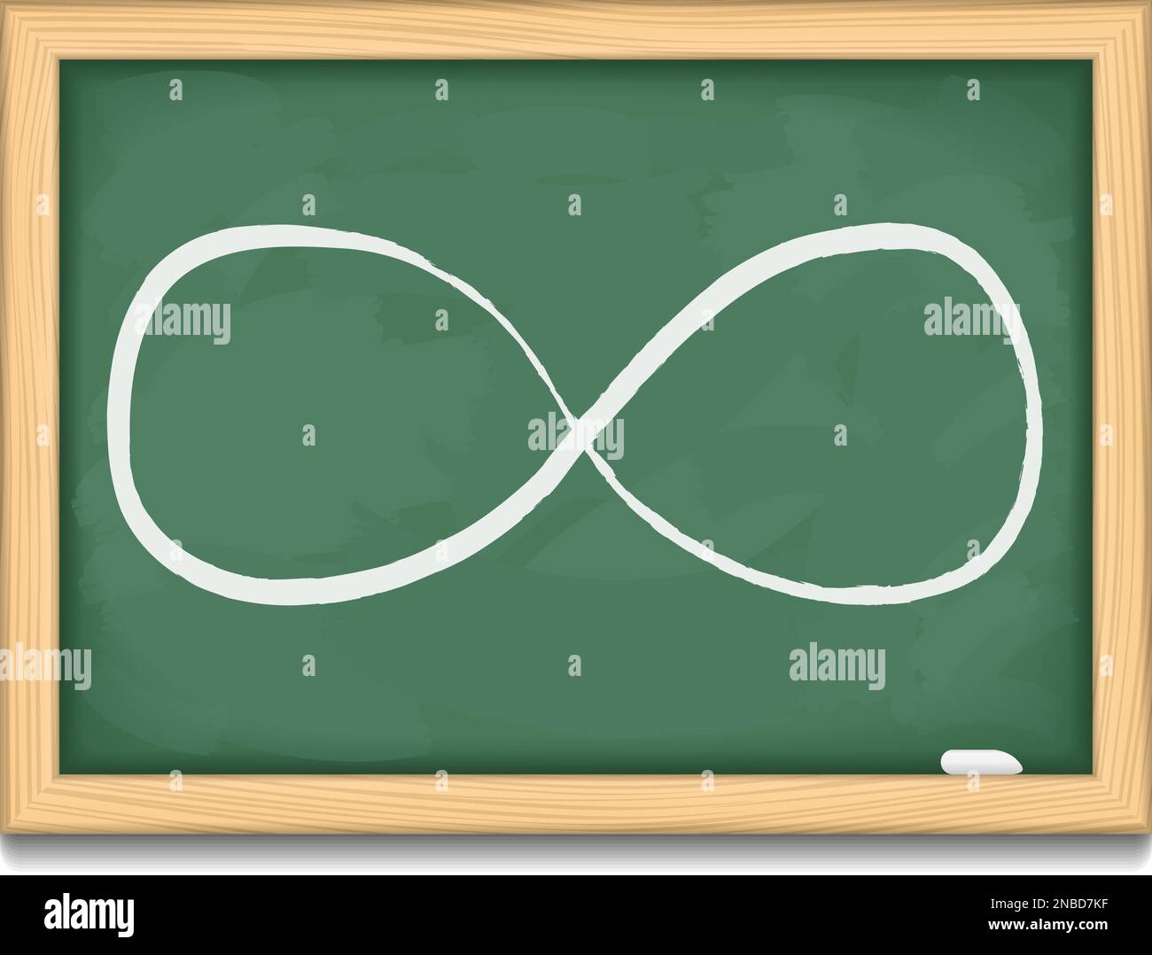 Infinity symbol on blackboard, vector eps10 illustration Stock Vector ...
