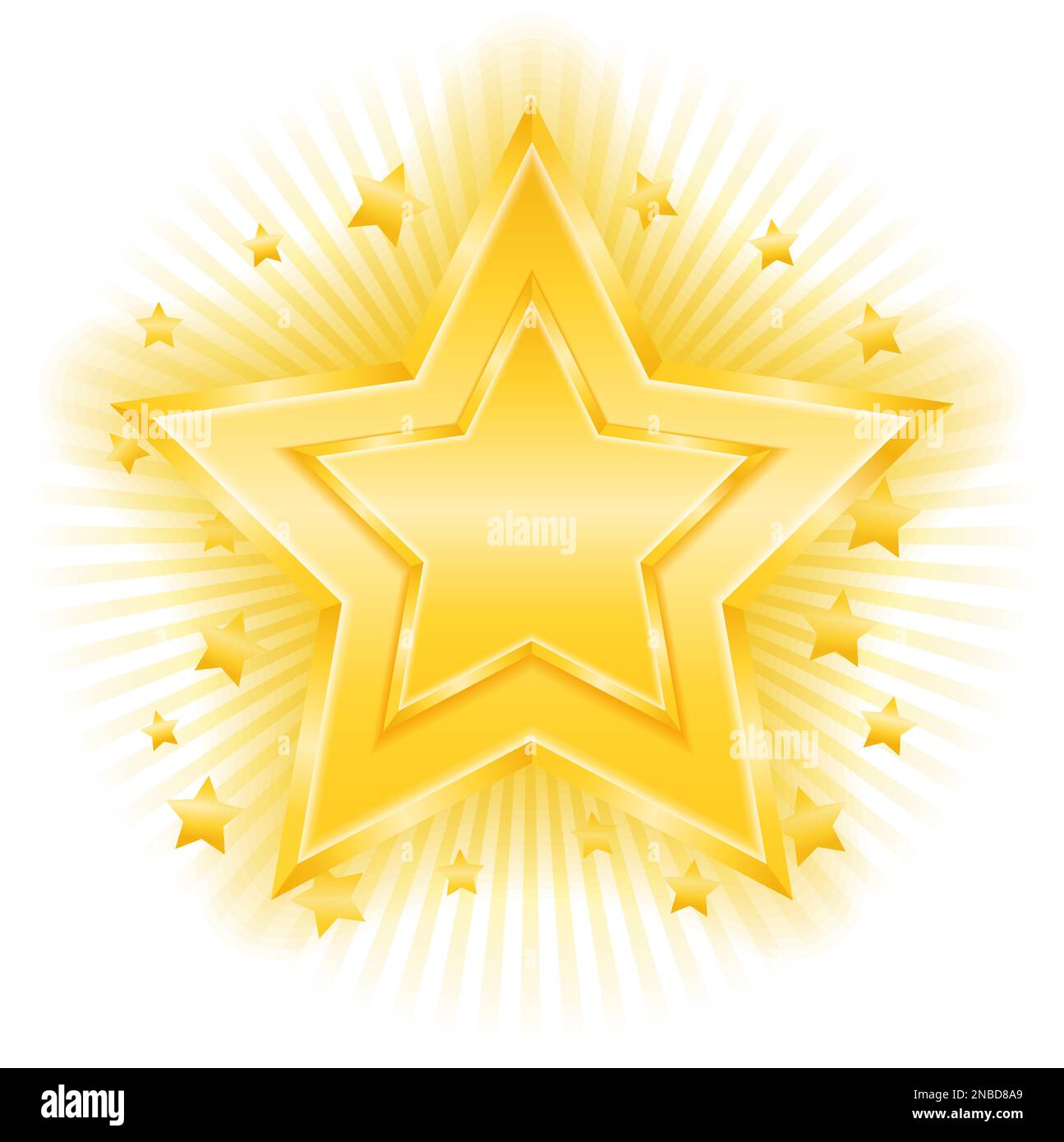 Golden star, vector eps10 illustration Stock Vector Image & Art - Alamy