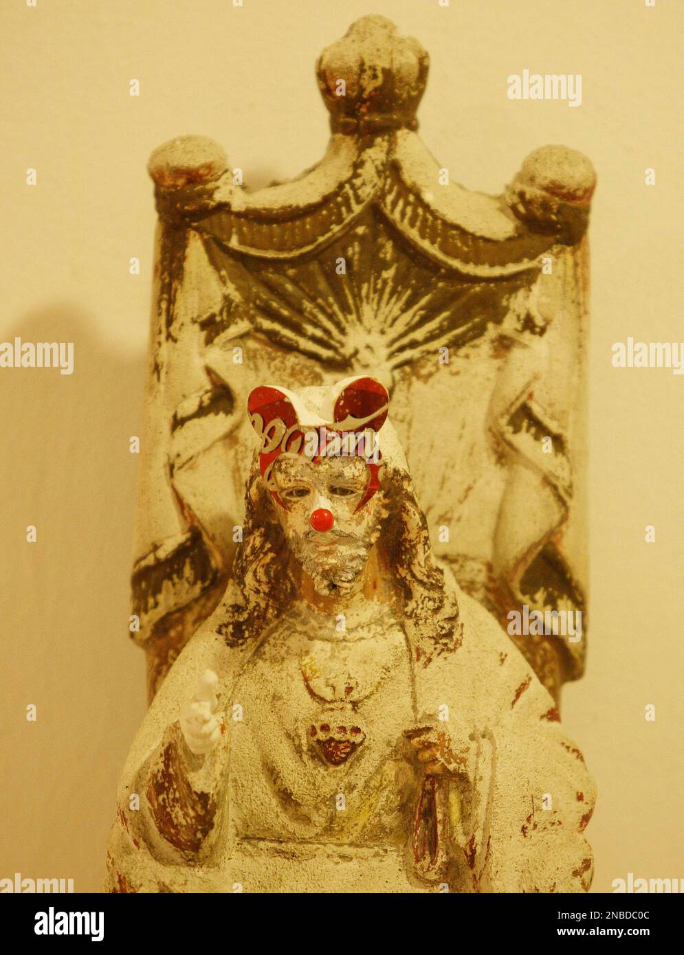 An art sculpture by Filipino contemporary artist Mideo Cruz showing his ...