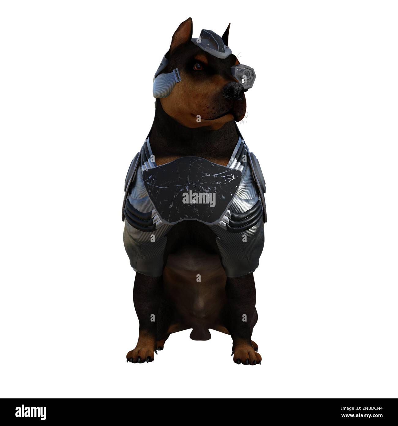 Funny dog animal isolate 3d render Stock Photo - Alamy