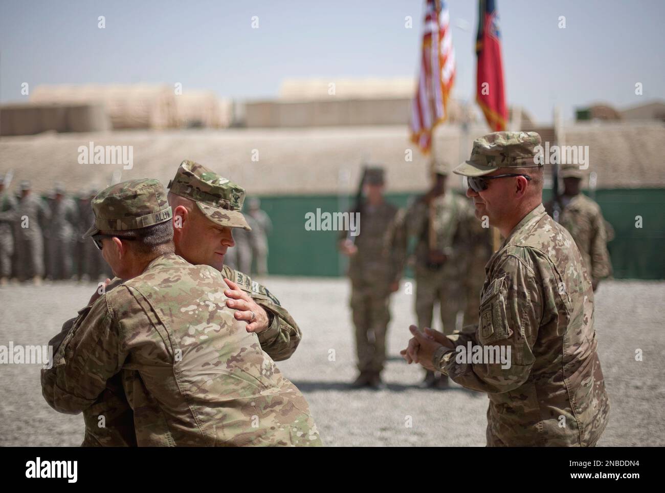 Col. Sean Jenkins, second from left, Commander of the U.S. Army's 506th ...