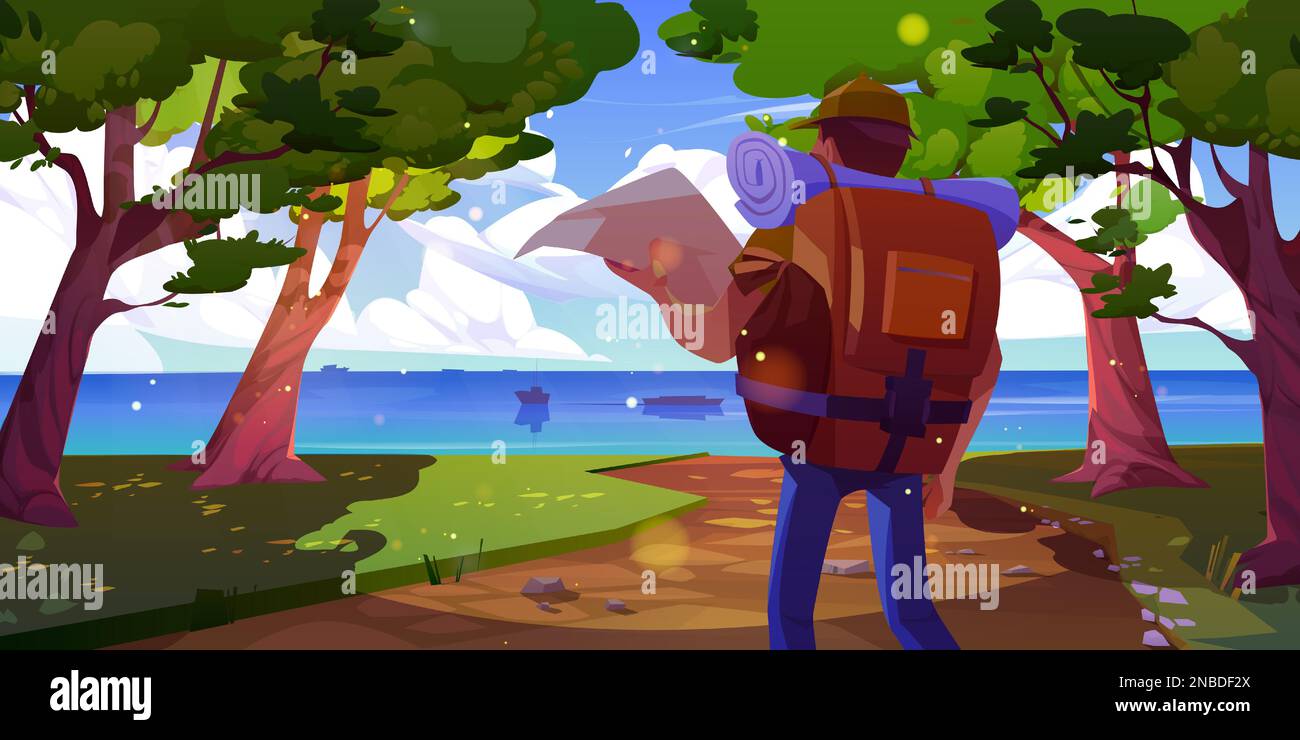 Orienteering man Stock Vector Images - Alamy