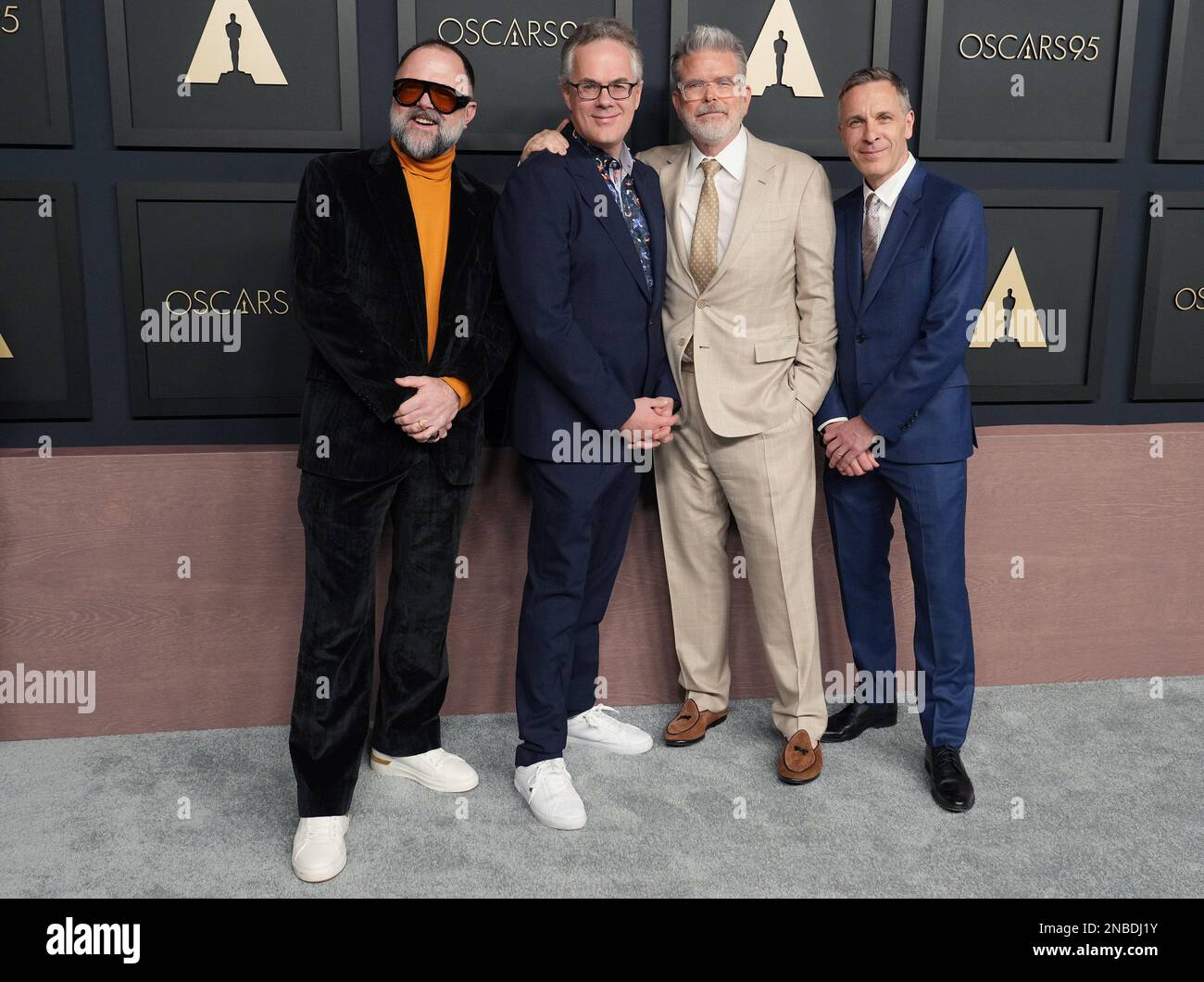 Los Angeles, USA. 13th Feb, 2023. (L-R) James Mather, Eddie Hamilton ...