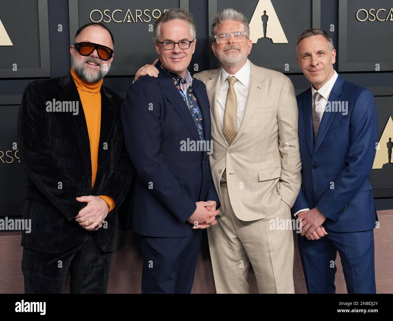 Beverly Hills, CA on Monday, February 13, 2023. (L-R) James Mather ...