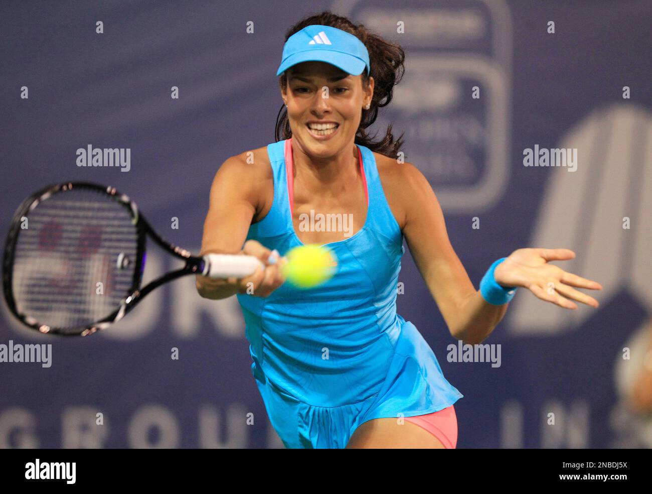 Ana Ivanovic, of Serbia, during a quarter final tennis match at the ...