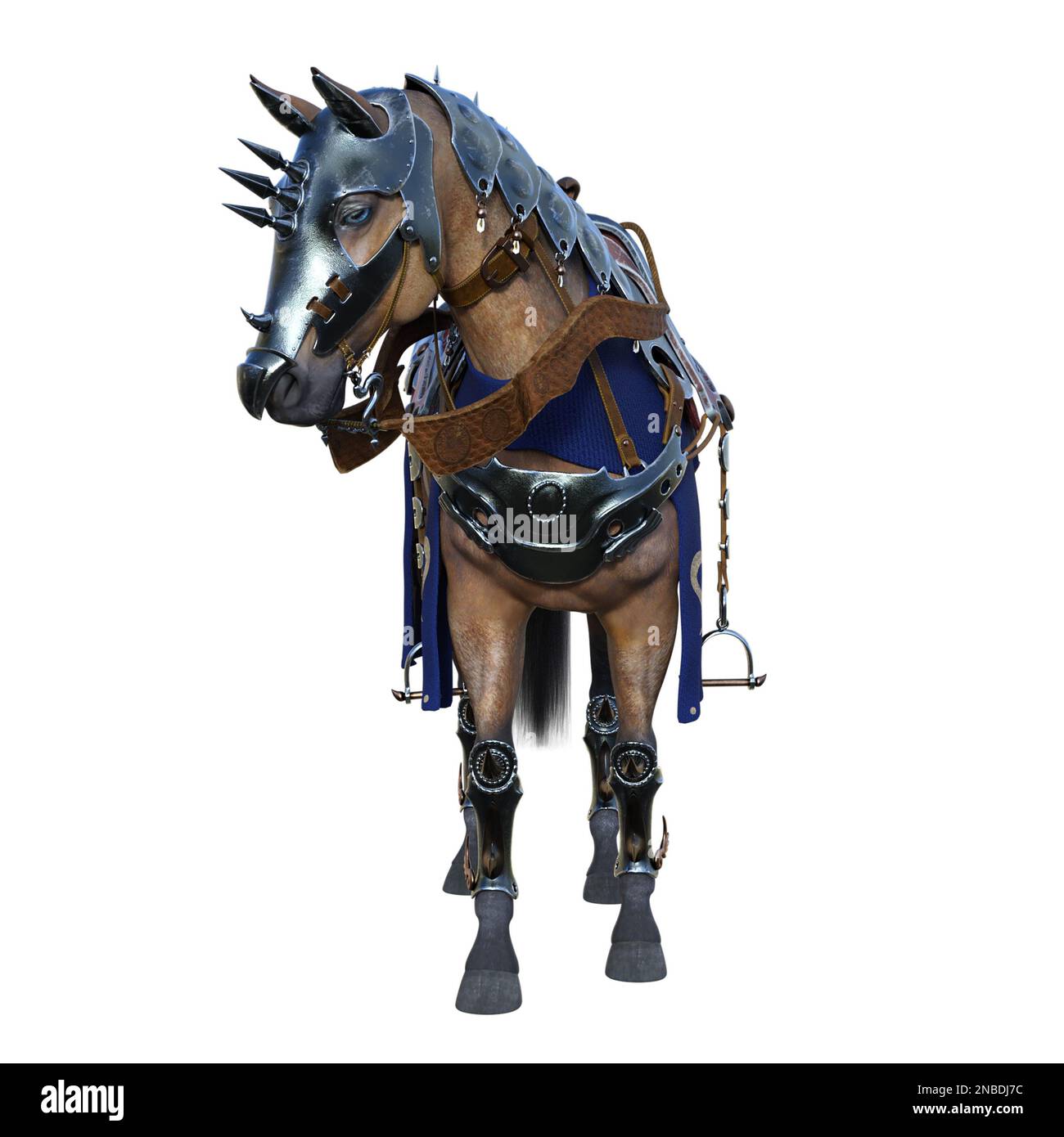 The knight horse 3d render Stock Photo - Alamy