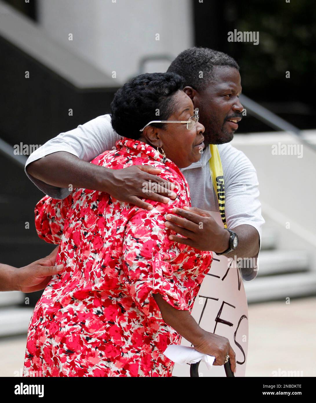 Rebecca Glover, aunt of a victim of a separate civil rights case ...