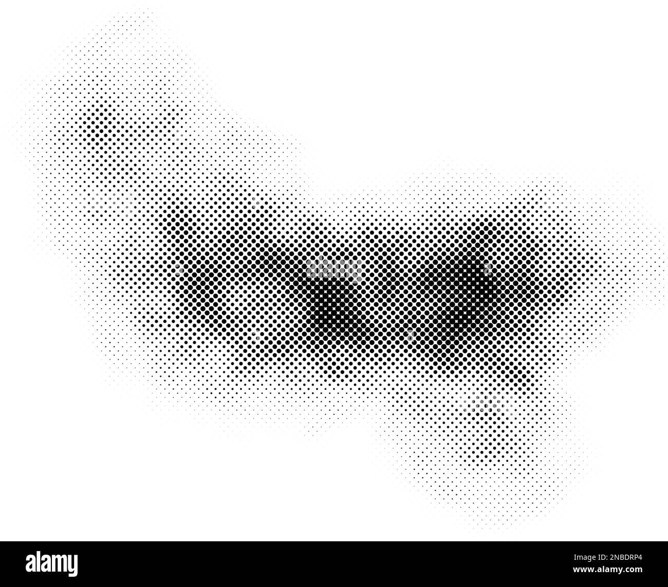 Halftone smoke texture. Black and white dotted fog cloud background ...