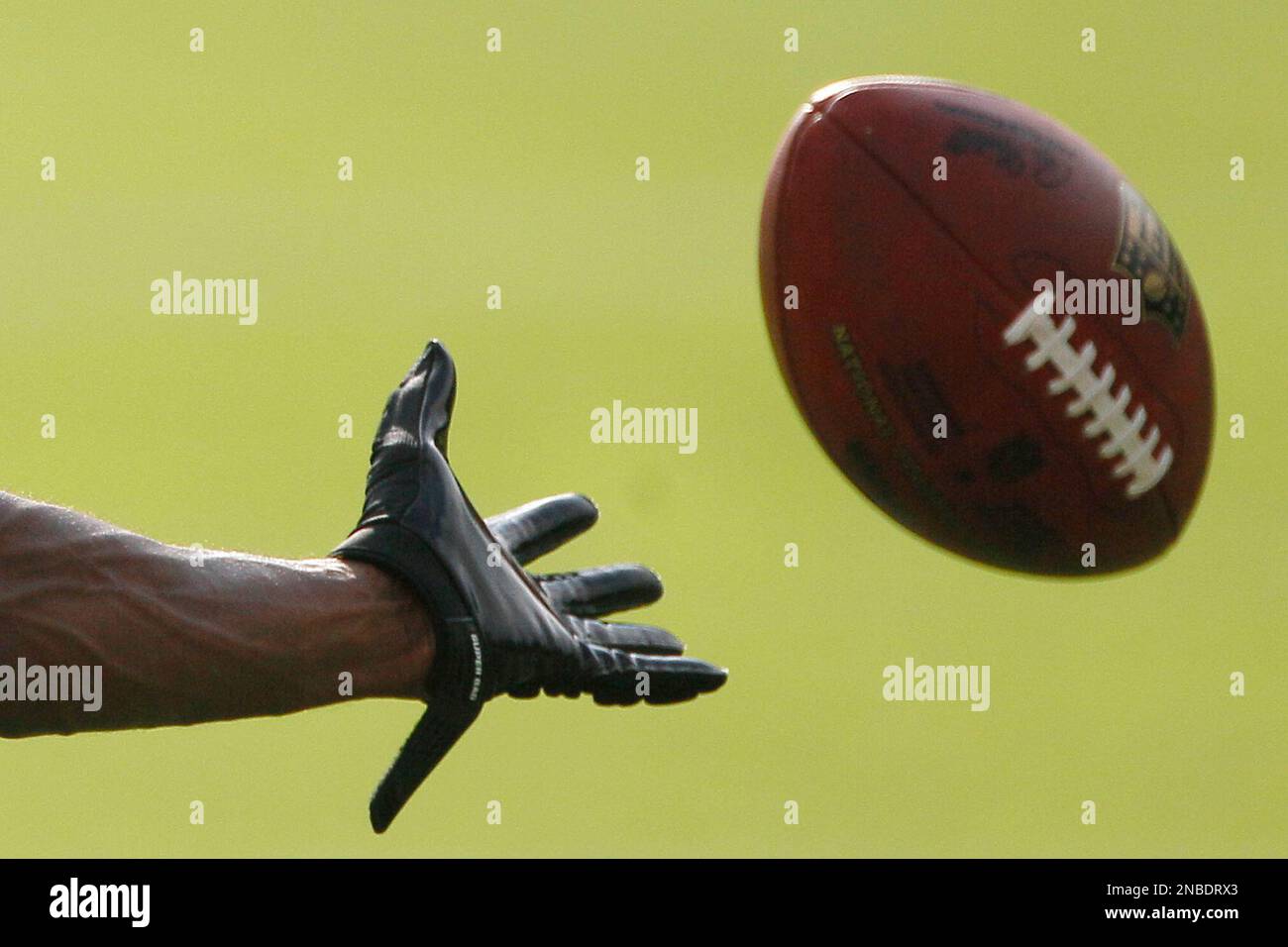 Baltimore Ravens cornerback Dominique Foxworth reaches for a pass ...