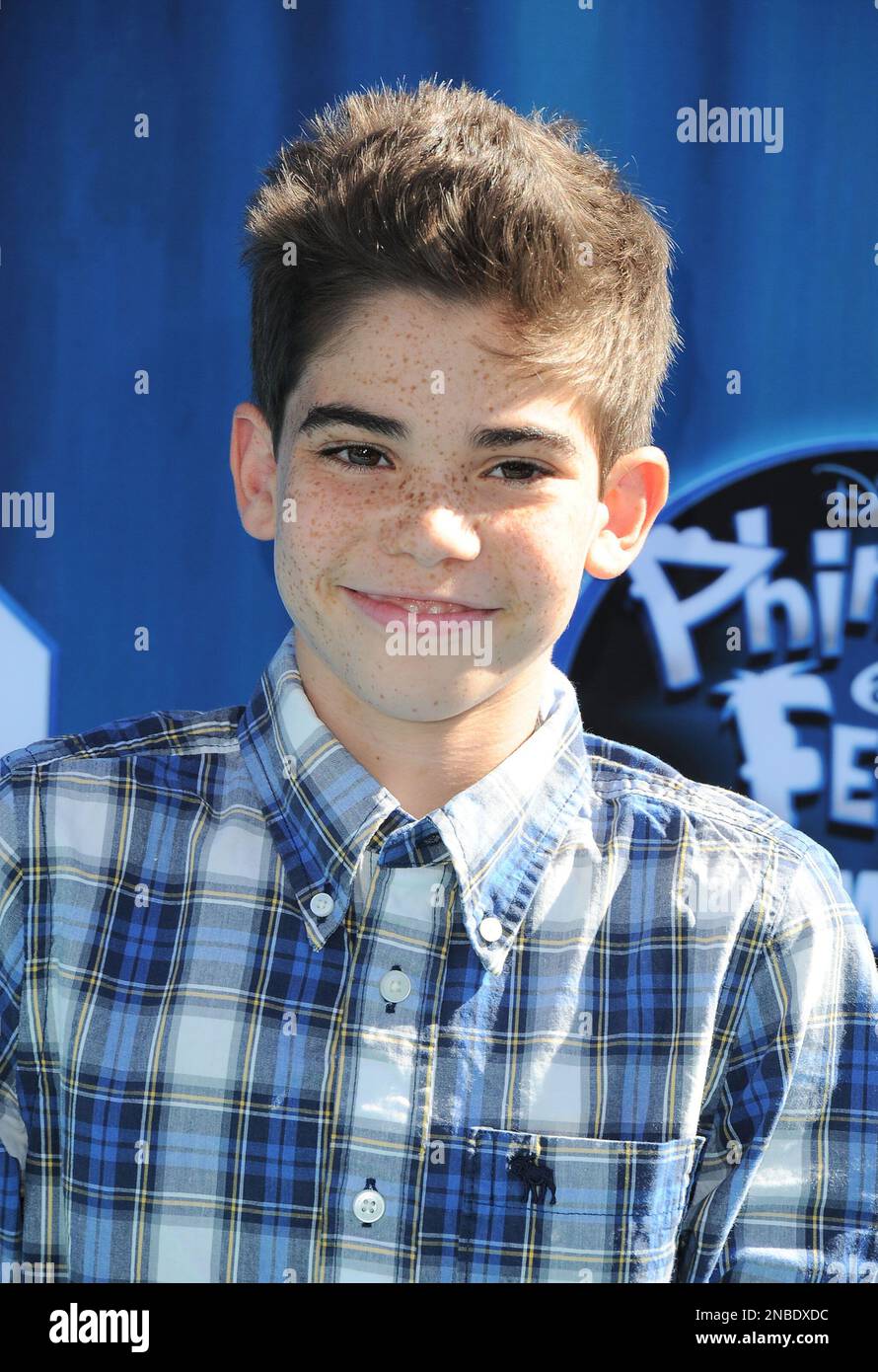 Cameron Boyce arrives at the premiere of "Phineas and Ferb: Across The ...