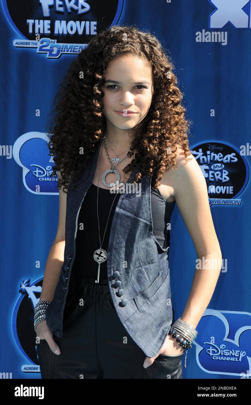 Madison Pettis arrives at the premiere of "Phineas and Ferb: Across The ...