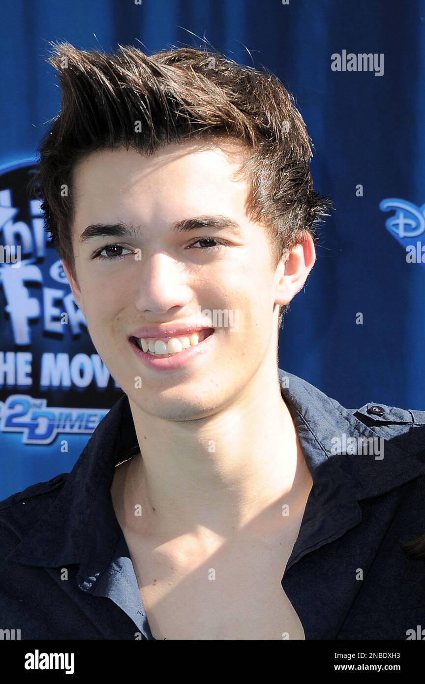 Remy Thorne arrives at the premiere of "Phineas and Ferb: Across The ...