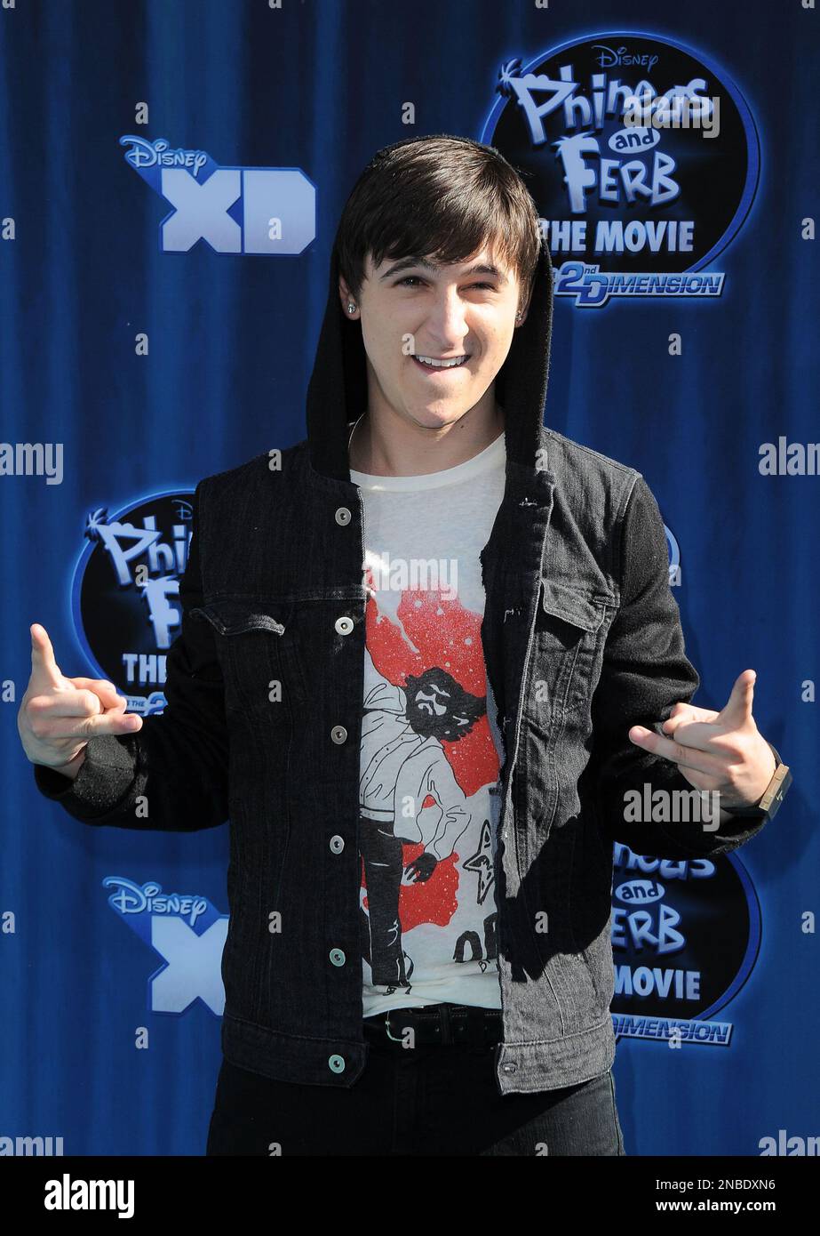 Michael Musso arrives at the premiere of "Phineas and Ferb: Across The ...