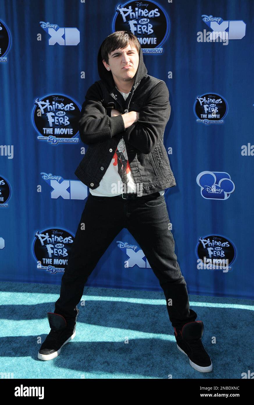 Michael Musso arrives at the premiere of "Phineas and Ferb: Across The ...